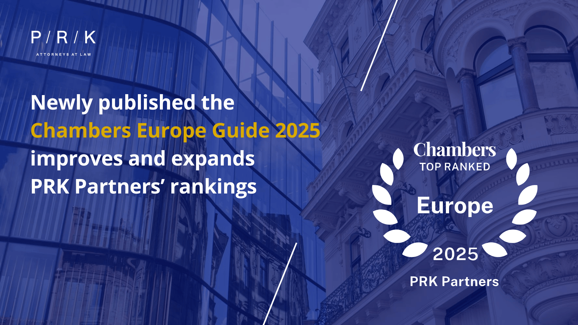 Newly published the Chambers Europe Guide 2025 improves and expands PRK ...